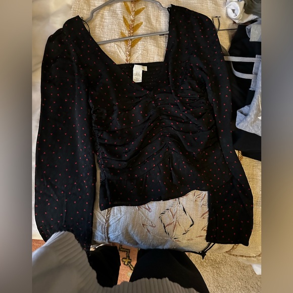 H&M | Tops | New Hm Heart Top | Poshmark